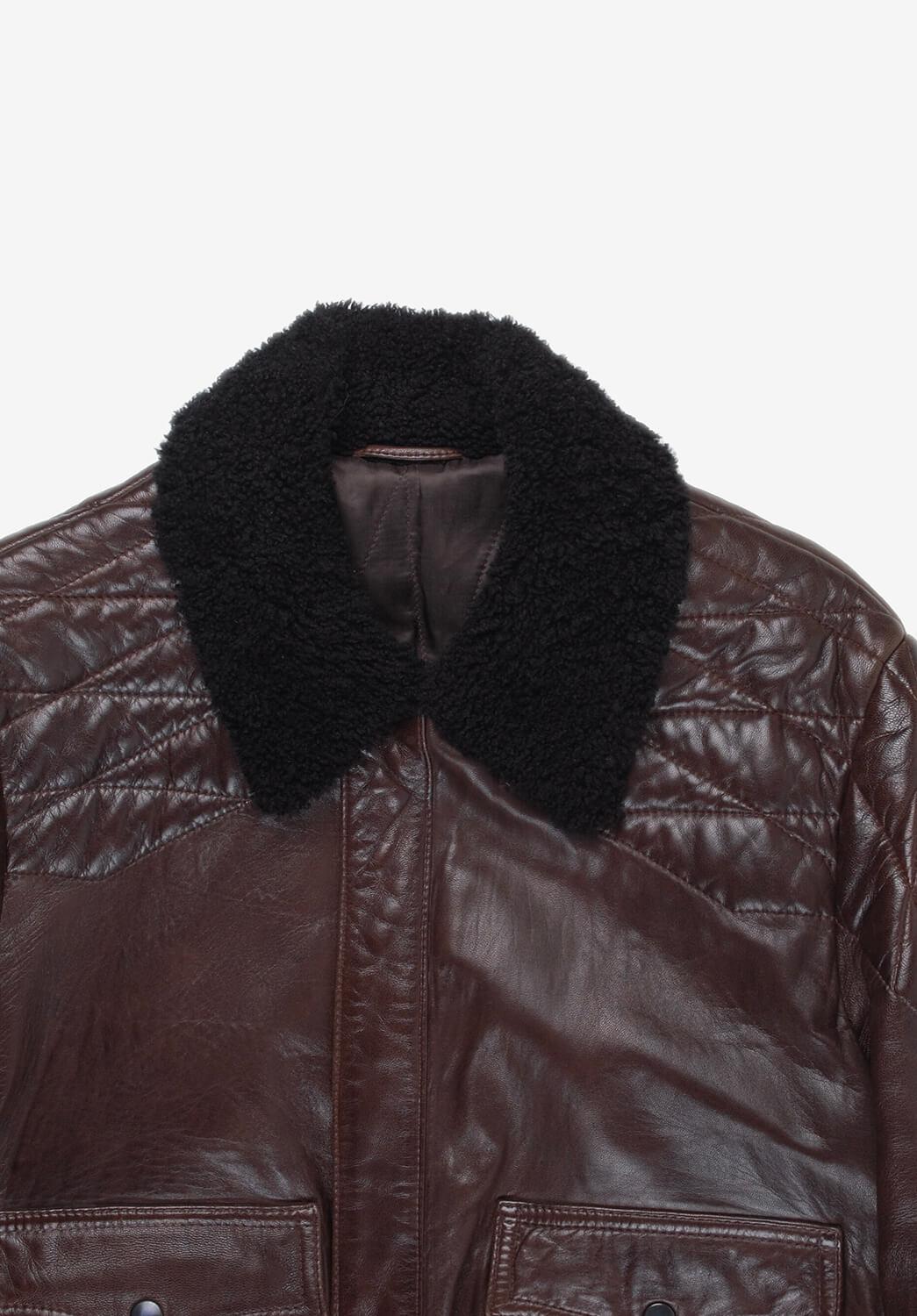 Martin Margiela Leather AW07 Men Bomber Jacket Size 48IT(M) For Sale at ...