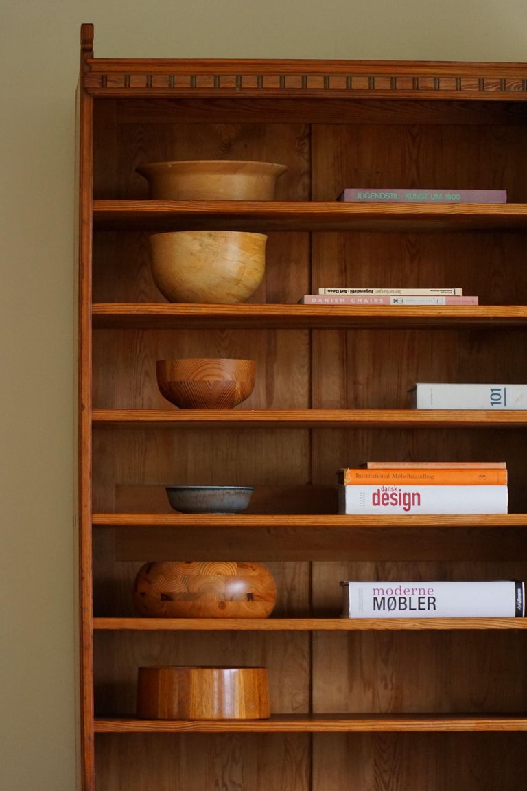 Martin Nyrop Bookcase by Rud. Rasmussen in Oregon Pine, Danish Modern ...