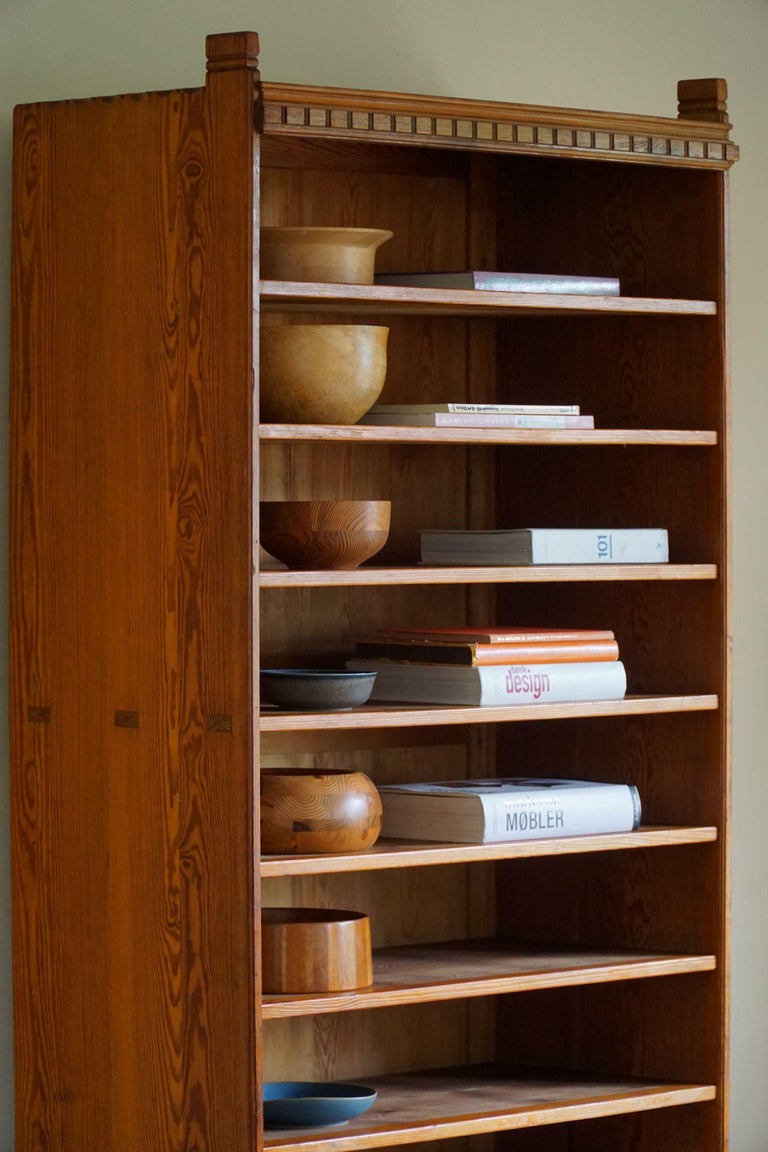 Martin Nyrop Bookcase by Rud. Rasmussen in Oregon Pine, Danish Modern ...