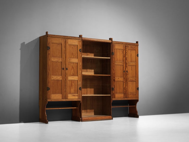Martin Nyrop for Rud Rasmussen Bookshelf in Solid Pine For Sale at 1stDibs