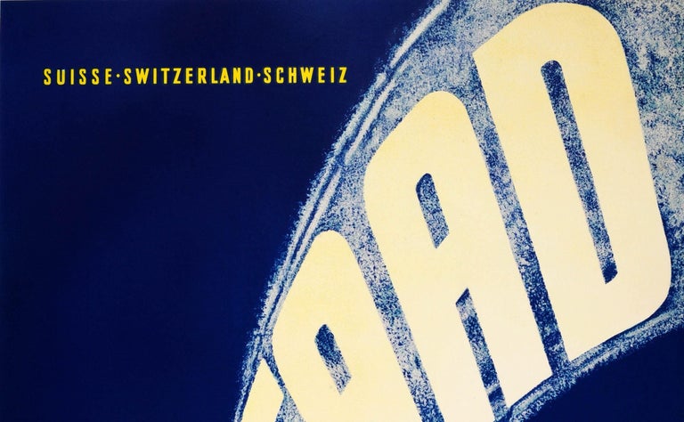 Martin Peikert - Original Vintage Skiing Poster by Peikert for Gstaad ...