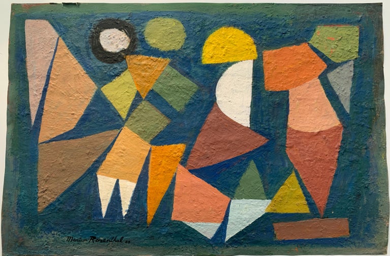 Martin Rosenthal - 1964 "Pieces Apart" Mid Century Encaustic Oil Paint ...