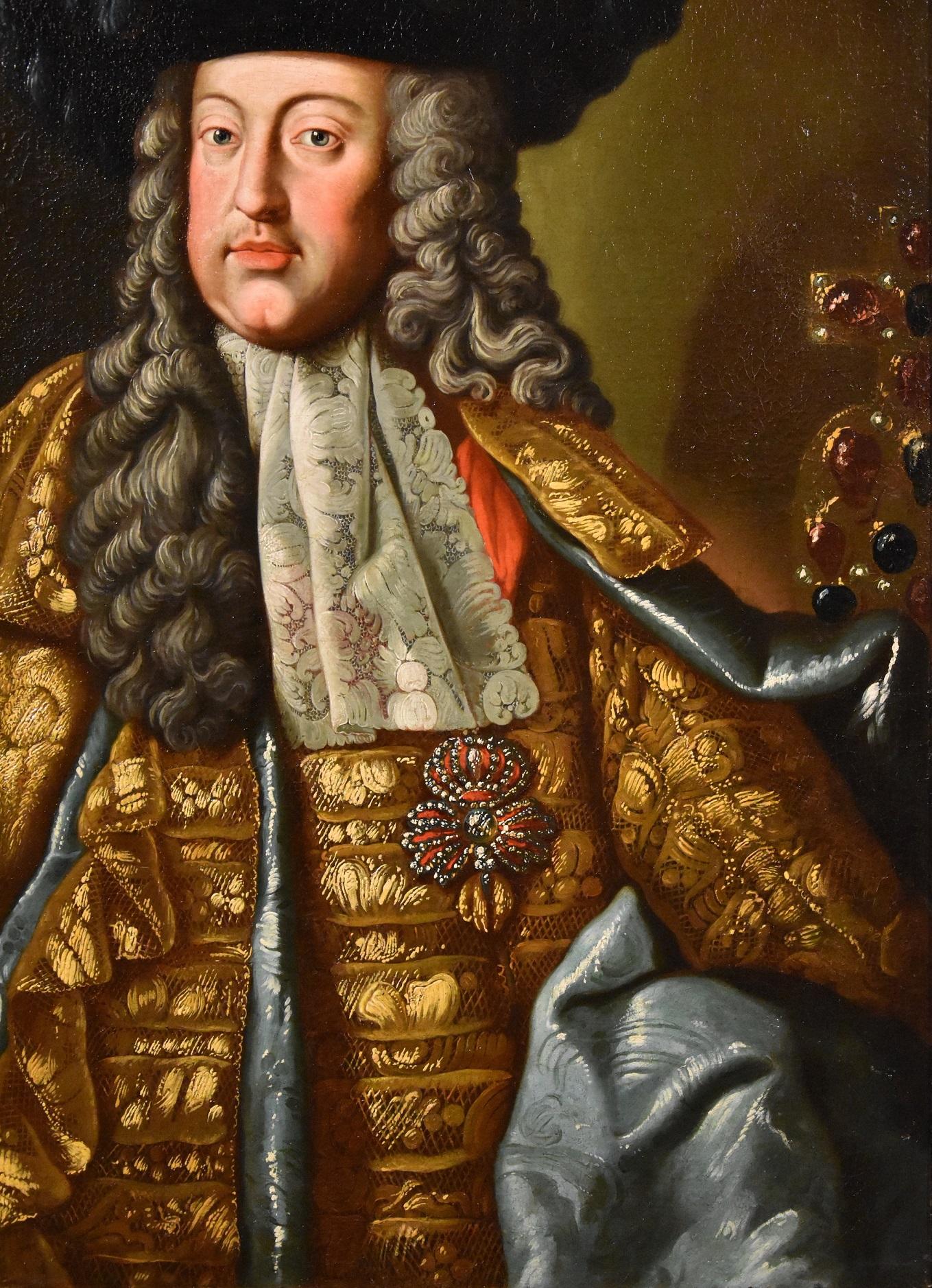 Portrait Emperor Van Meytens Paint Oil on canvas Old master 18th ...