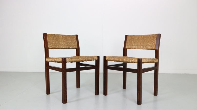 Martin Visser Set of 2 "SE82" Wicker Dining Chairs for T'spectrum, 1970 ...
