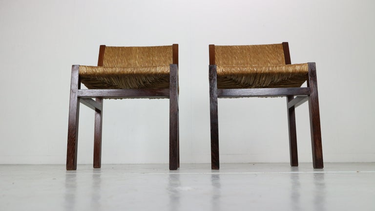 Martin Visser Set of 2 "SE82" Wicker Dining Chairs for T'spectrum, 1970 ...