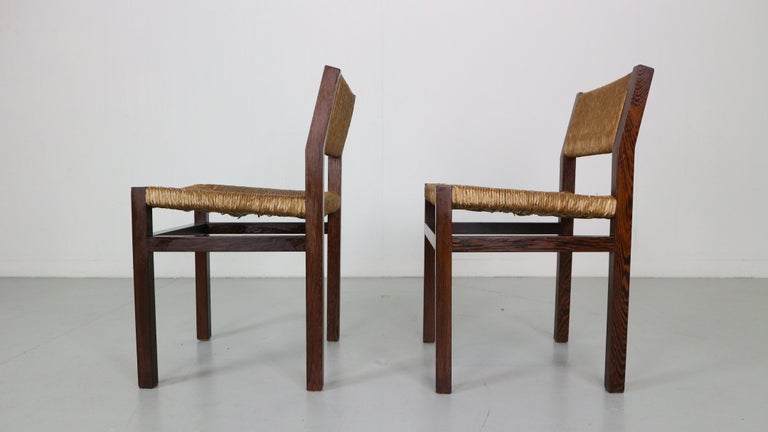 Martin Visser Set of 2 "SE82" Wicker Dining Chairs for T'spectrum, 1970 ...