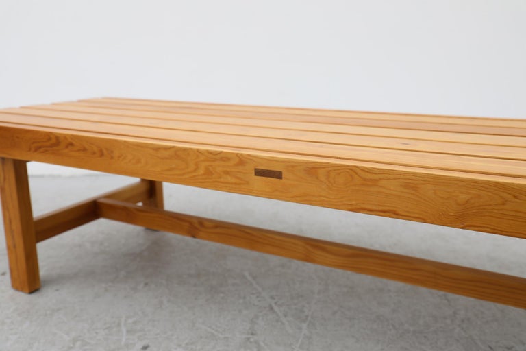 Martin Visser Style Pine Slat Bench or Coffee Table by Laboremus Viborg ...