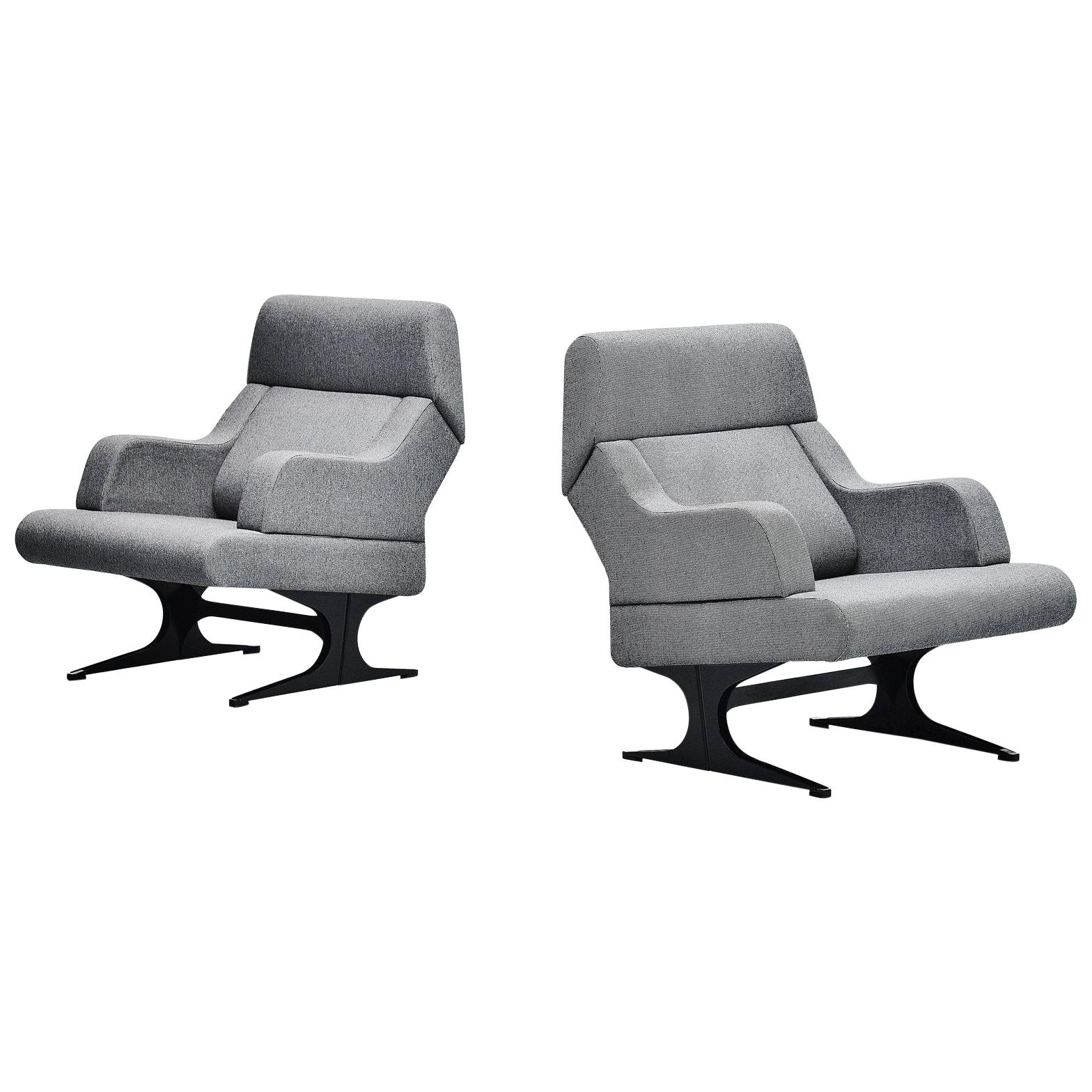 Martin Visser for 't Spectrum Leather Lounge Chair at 1stDibs