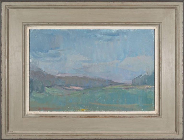 Martin Yeoman - Wiltshire Landscape, Oil on Canvas For Sale at 1stDibs