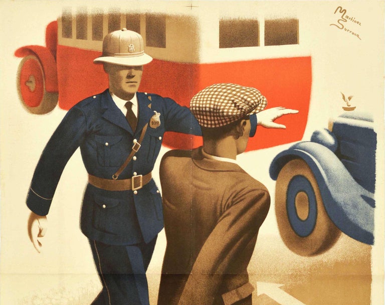 Martinez Surroca - Original Vintage Road Safety Propaganda Poster Obey ...