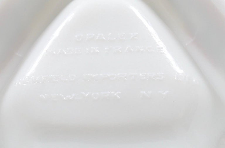 Martini and Rossi French Opalex Ashtrays, a Pair For Sale at 1stDibs