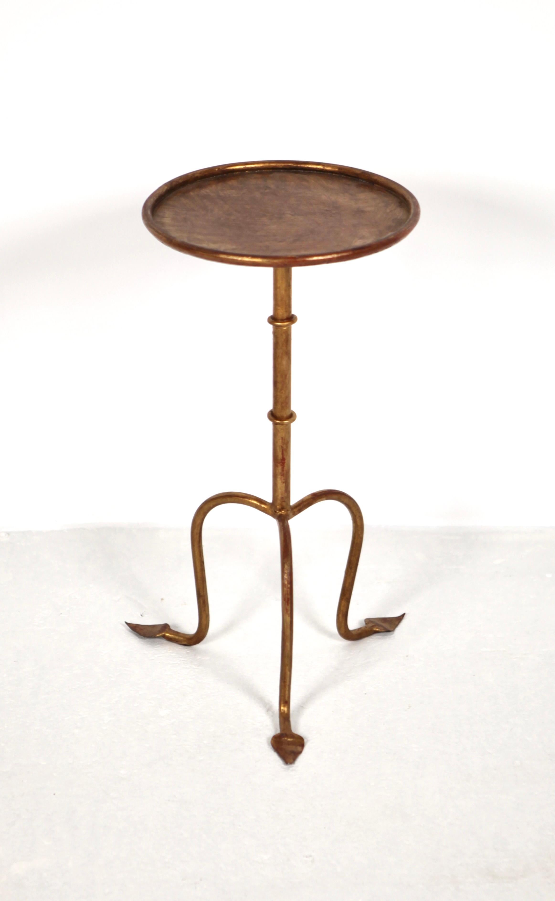 "Martini" Side Table, Hand Forged Iron, Spain 1950s. For Sale at 1stDibs