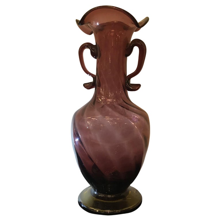 Martinuzzi Vase Murano Glass 1940 Italy For Sale at 1stDibs