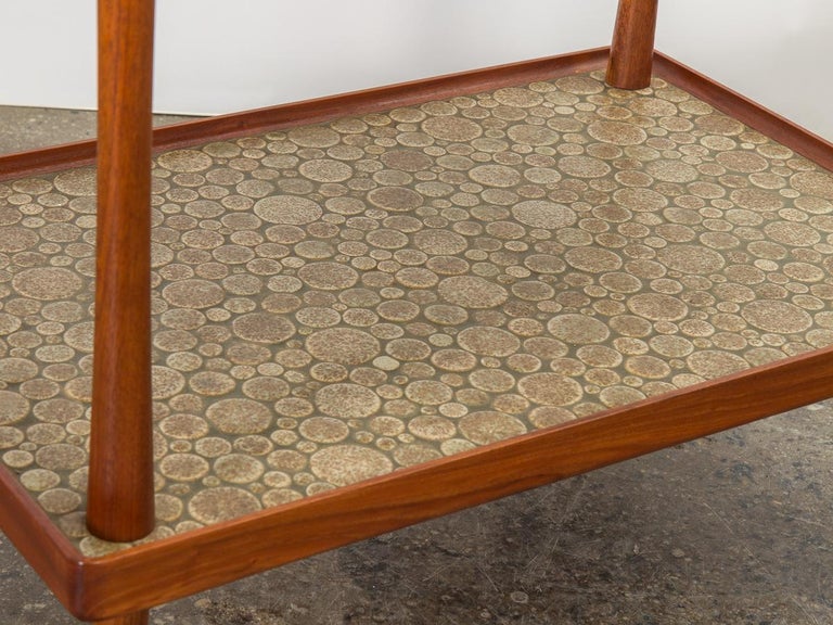 Martz Coin Tile Bar Cart For Sale at 1stDibs | tile cart for sale, tile ...