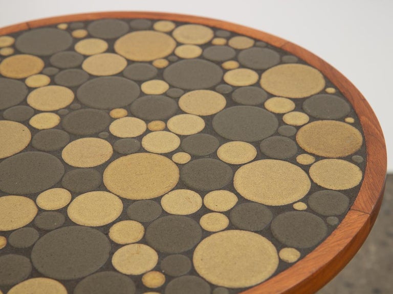 Martz Coin Tile Side Table For Sale at 1stDibs