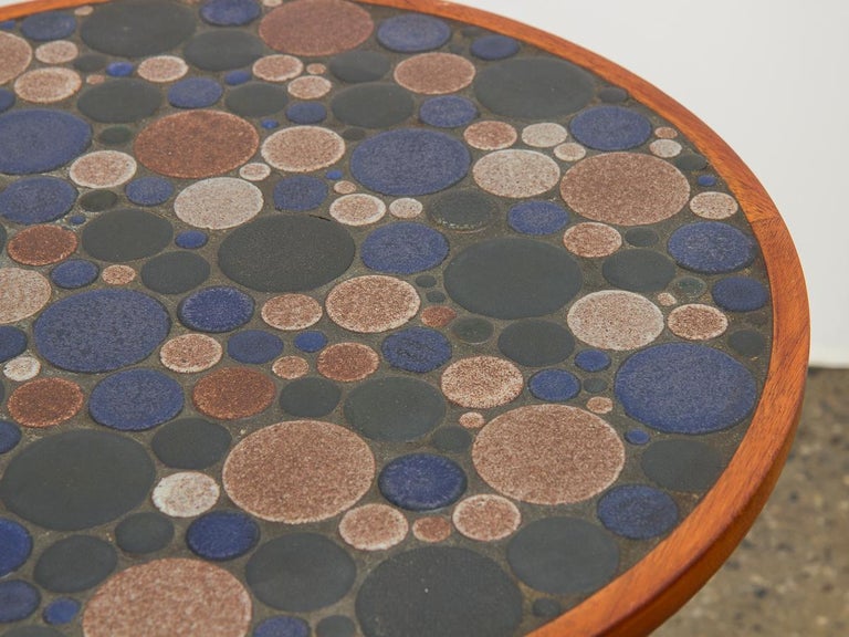 Martz Coin Tile Side Table at 1stDibs