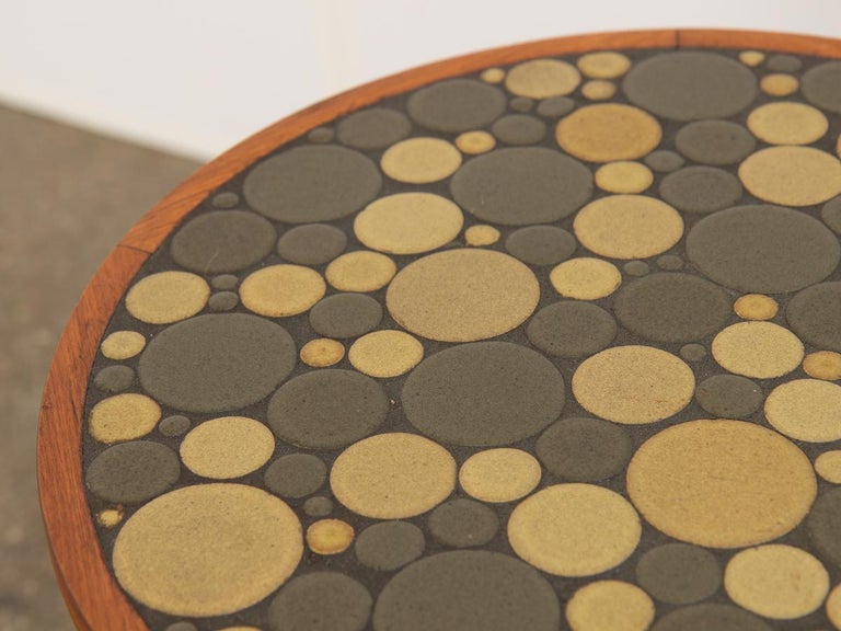 Martz Coin Tile Side Table For Sale at 1stDibs