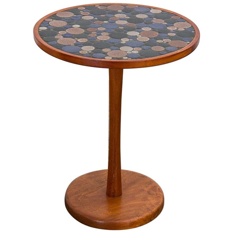 Martz Coin Tile Side Table at 1stDibs
