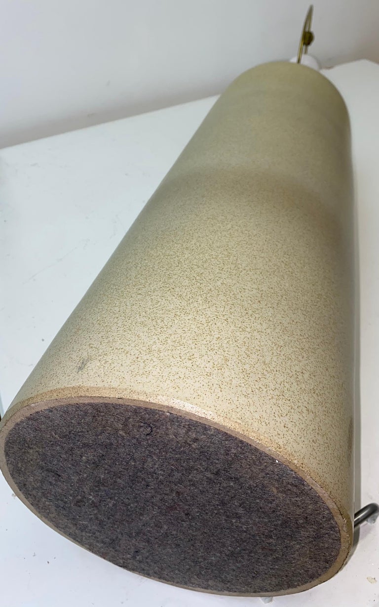 Martz Malt Glaze Large Scale Table Lamp with Shade, C.1960 For Sale at ...