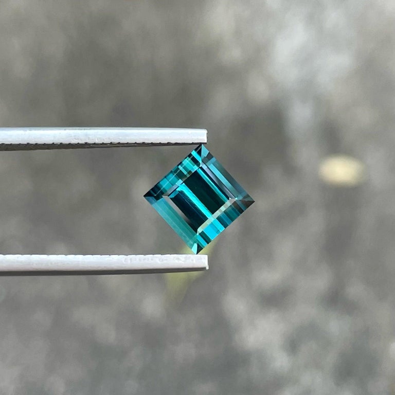 Marvelous Natural Indicolite Tourmaline Gemstone 2.10 Carats Baguette ...