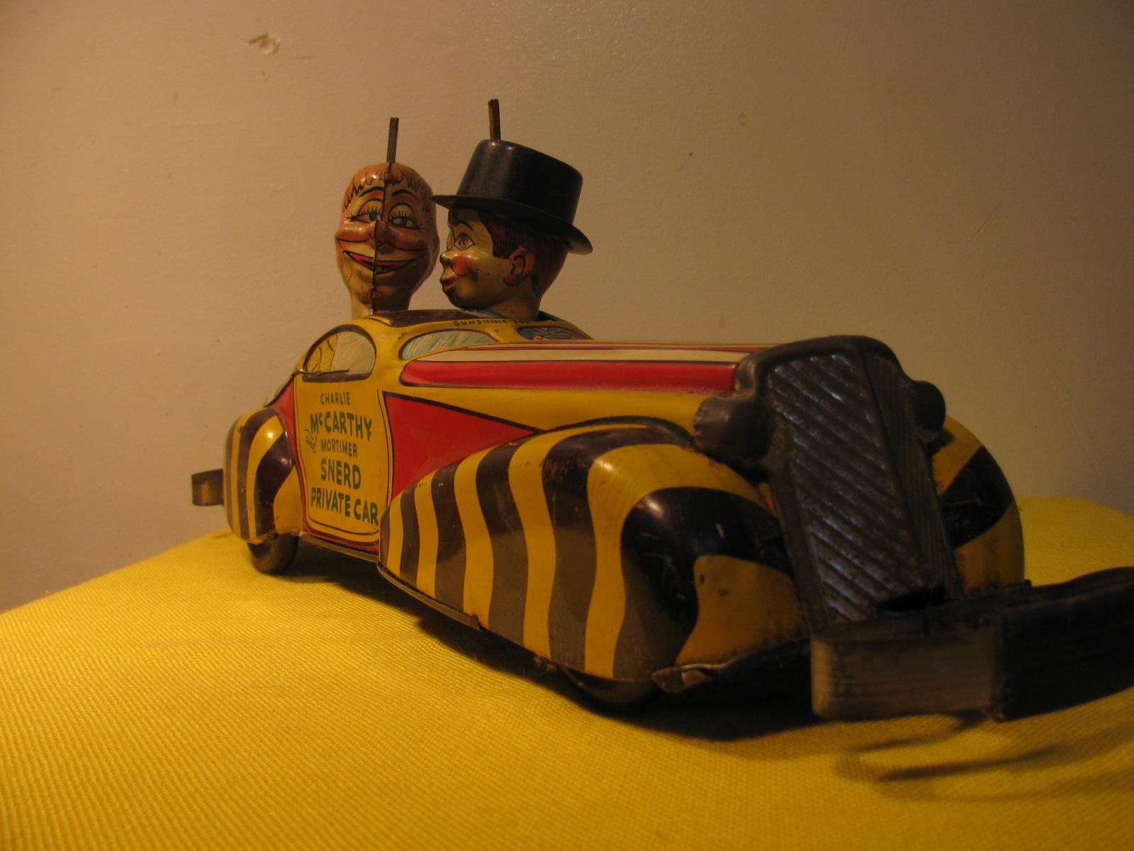 Marx Tin Litho Charlie McCarthy Mortimer Snerd Reversible Coupe, circa ...