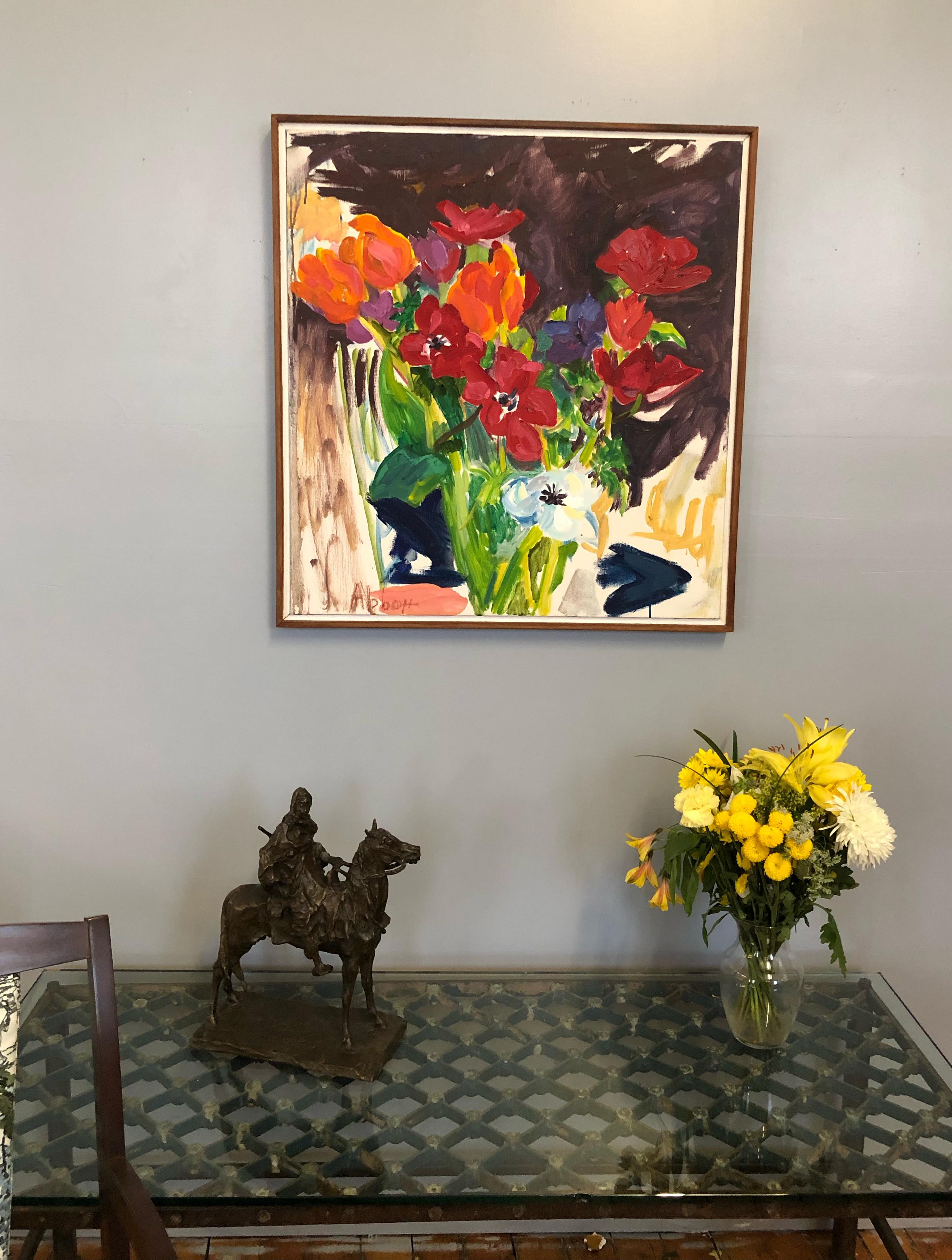 Mary Abbott - Abstract Expressionist Summer Flowers at 1stDibs | mary ...