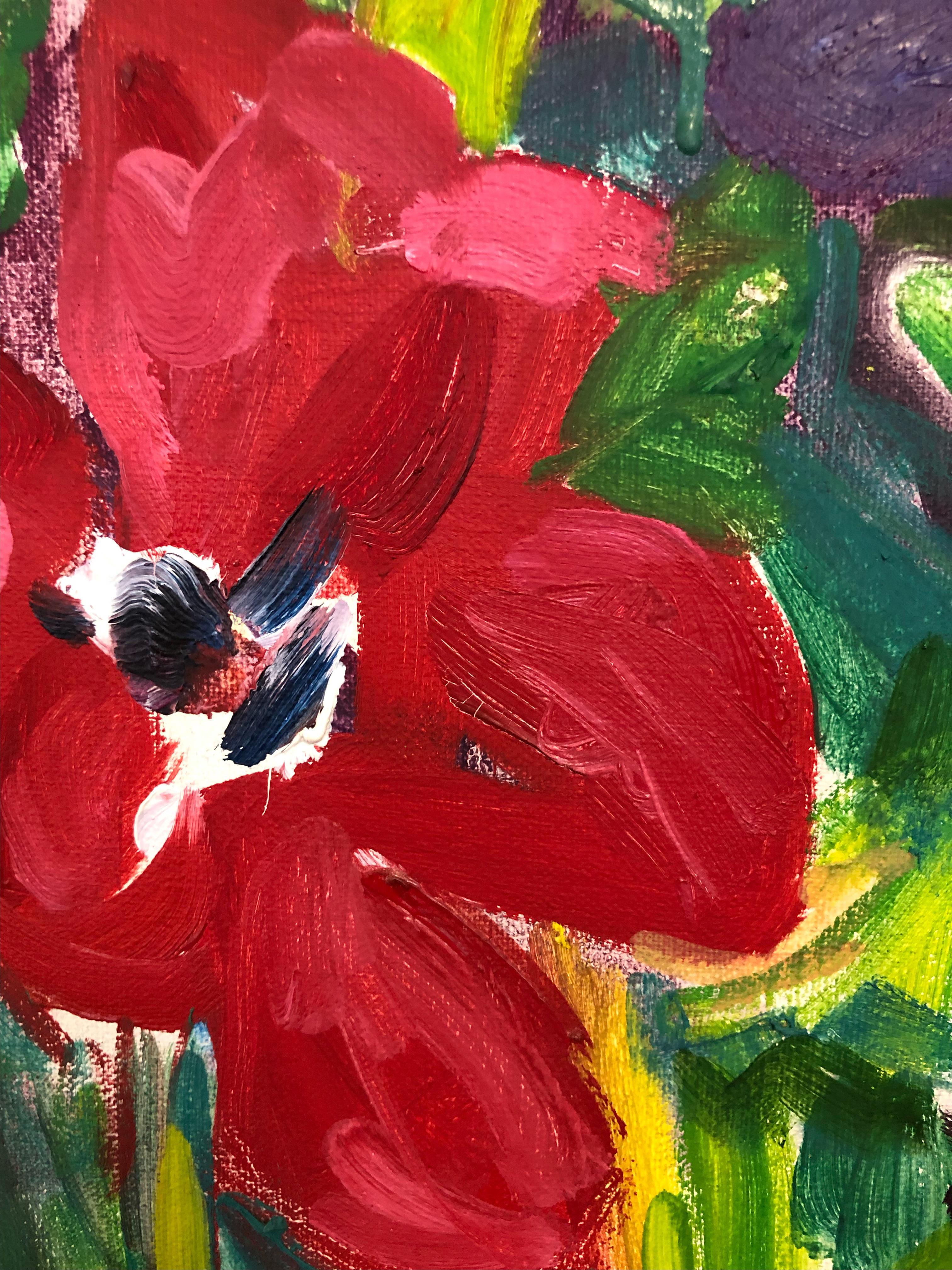 Mary Abbott - Abstract Expressionist Summer Flowers at 1stDibs | mary ...