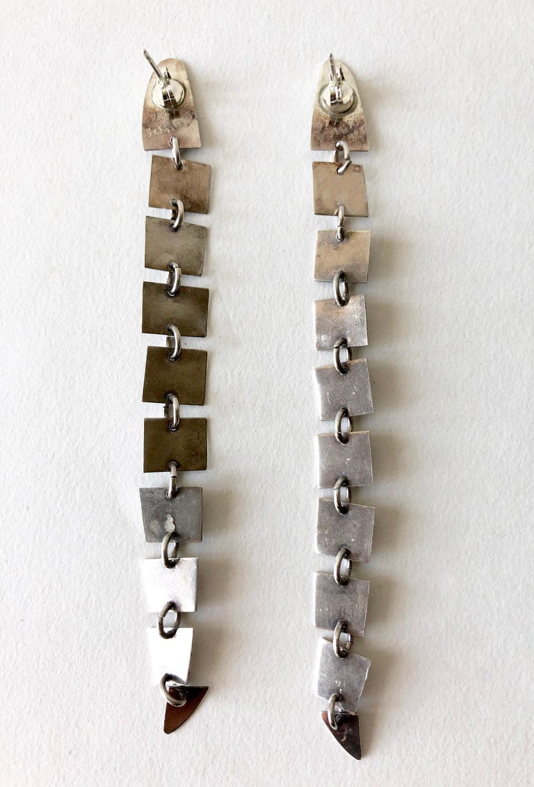 Mary Ann Scherr Sterling Silver American Modernist Snake Pierced ...