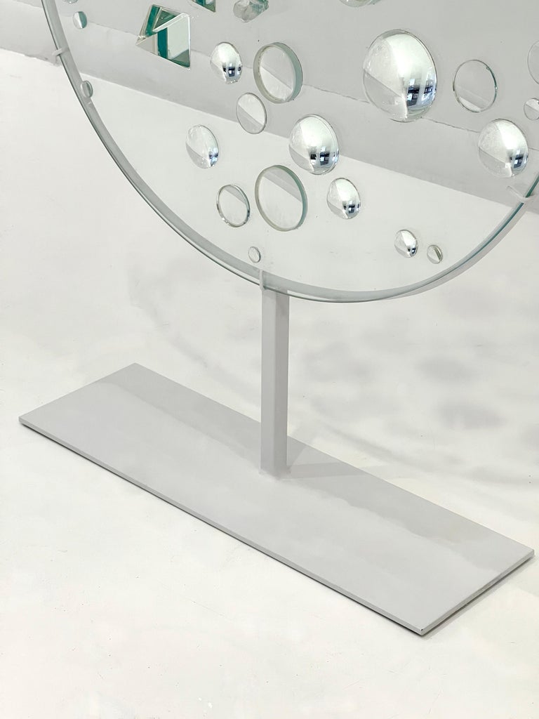 Mary Bauermeister Optical Glass Disc Sculpture For Sale at 1stDibs