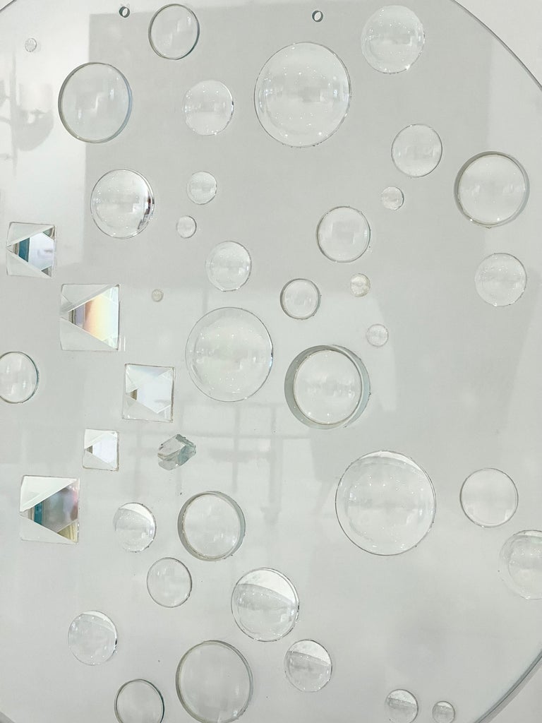 Mary Bauermeister Optical Glass Disc Sculpture For Sale at 1stDibs