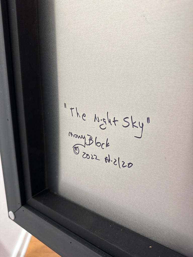 Mary Block - The Night Sky - Large Color Photo with Bright Green Tree ...