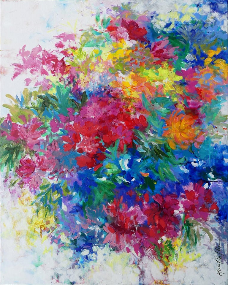 Mary Caplin - Secret Song of the Garden, art floral, art original, art ...