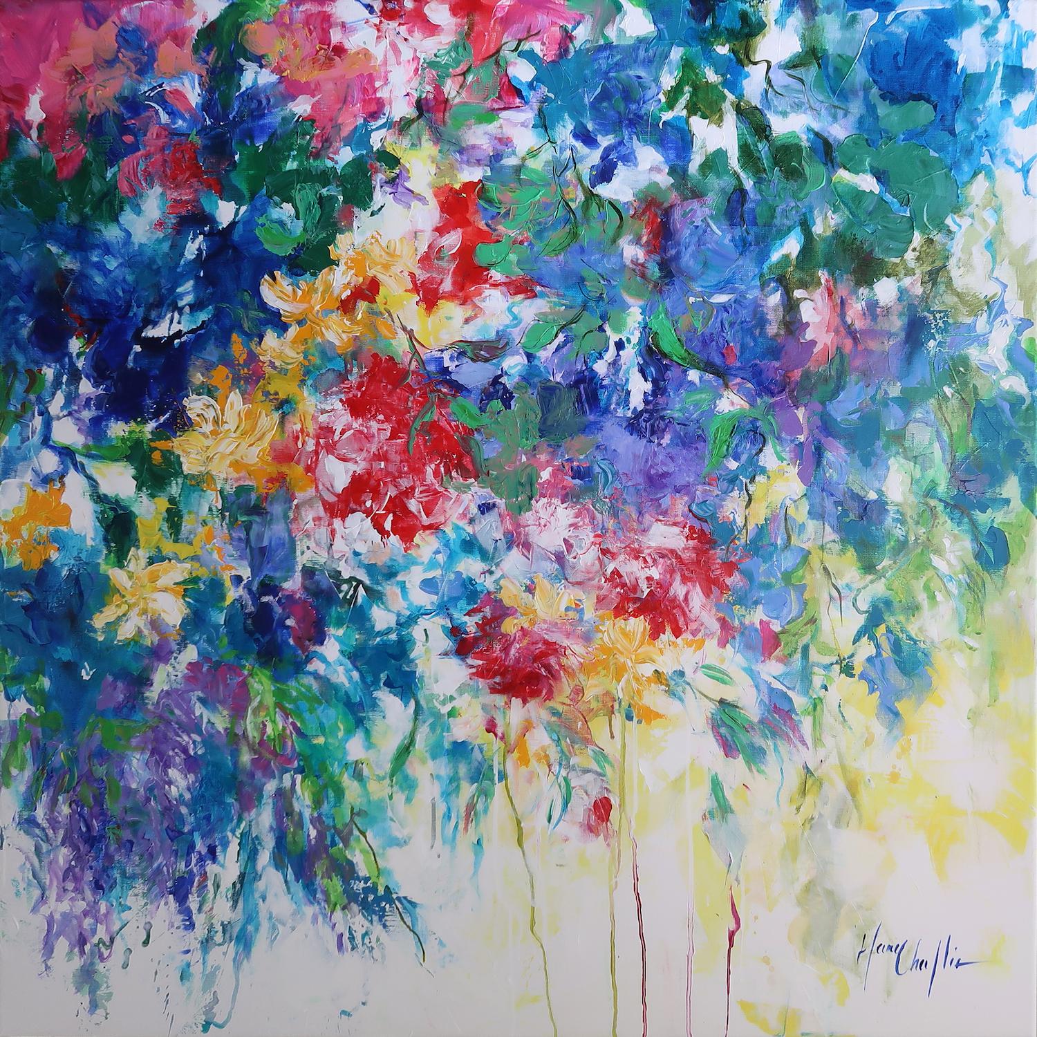 Mary Chaplin - Strawberry Fields - abstract expressionist artwork ...