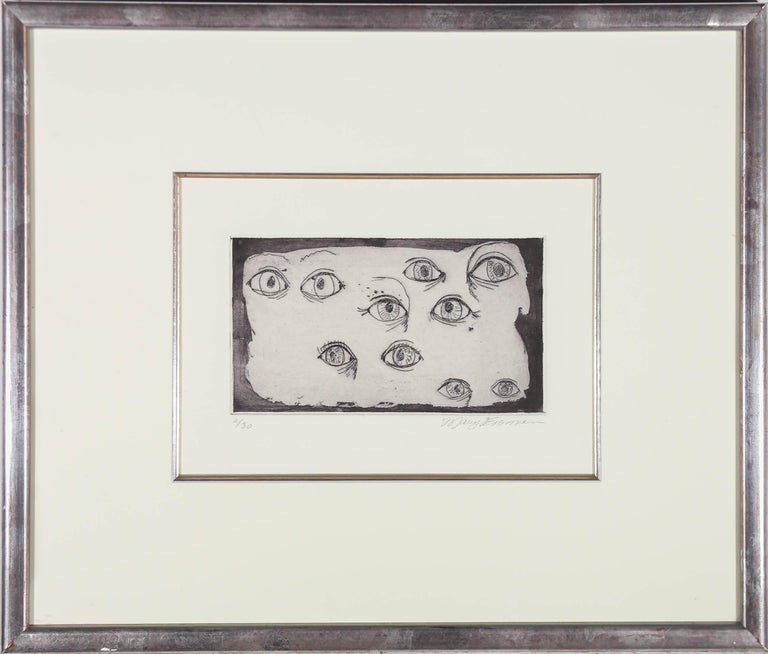 Mary Eisman - Mary Eisman - 20th Century Etching, Always Watching For ...
