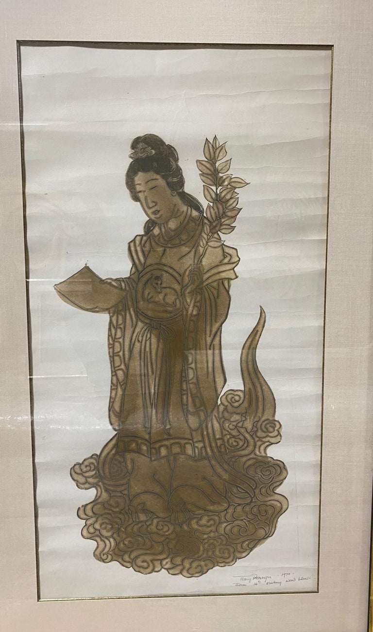 Mary Gardner Preminger Signed Print from 16th Century Buddhist Buddha ...