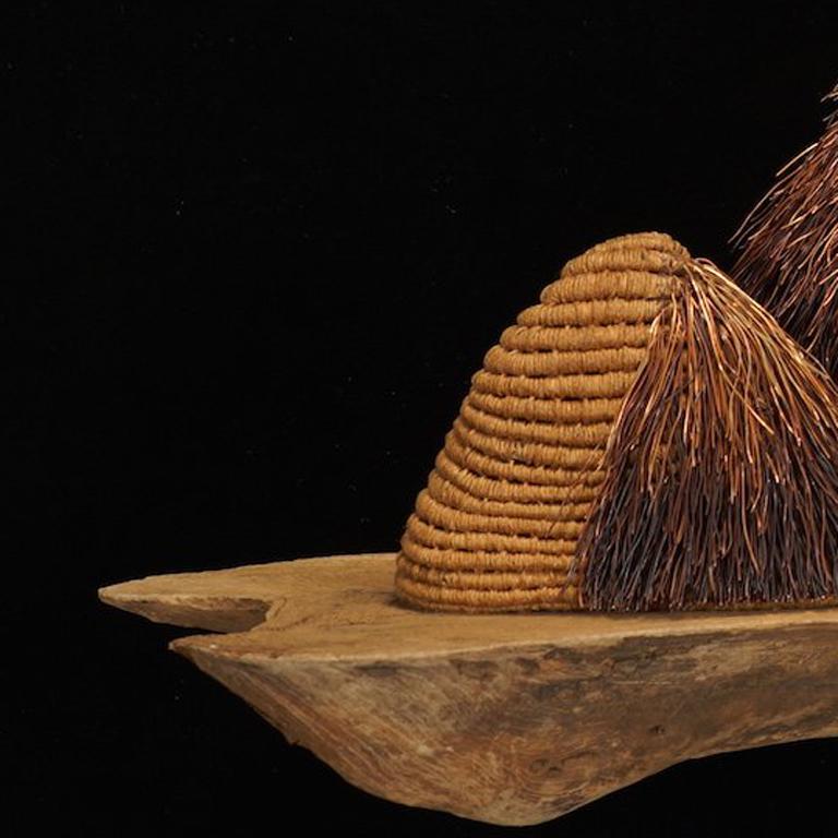 Mary Giles - Waxed Linen Sculpture with Copper and Mixed Media, Fine ...