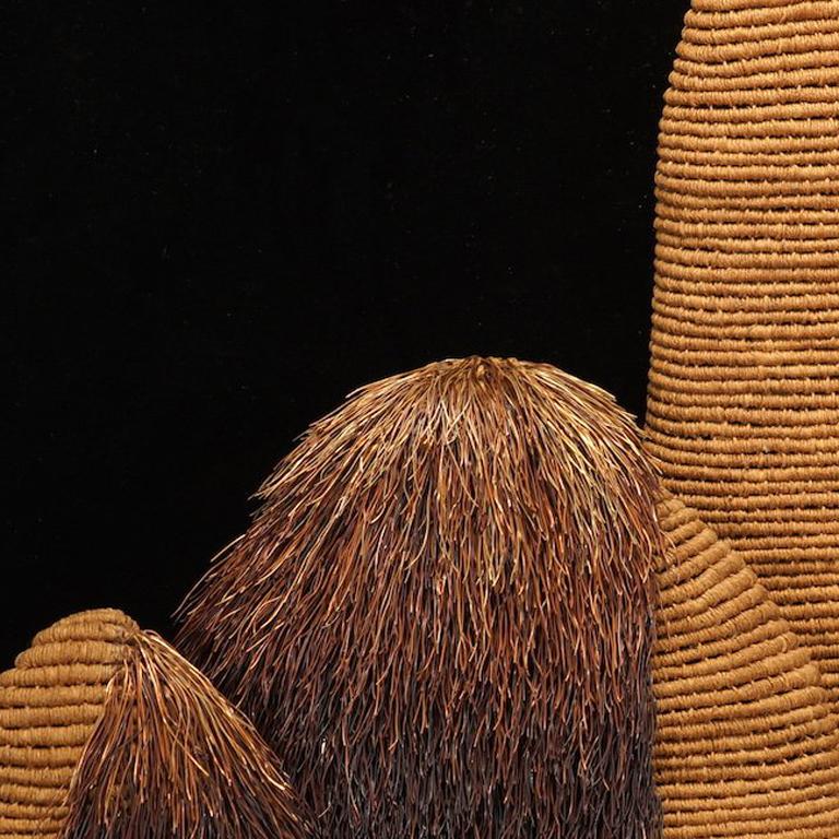 Mary Giles - Waxed Linen Sculpture with Copper and Mixed Media, Fine ...