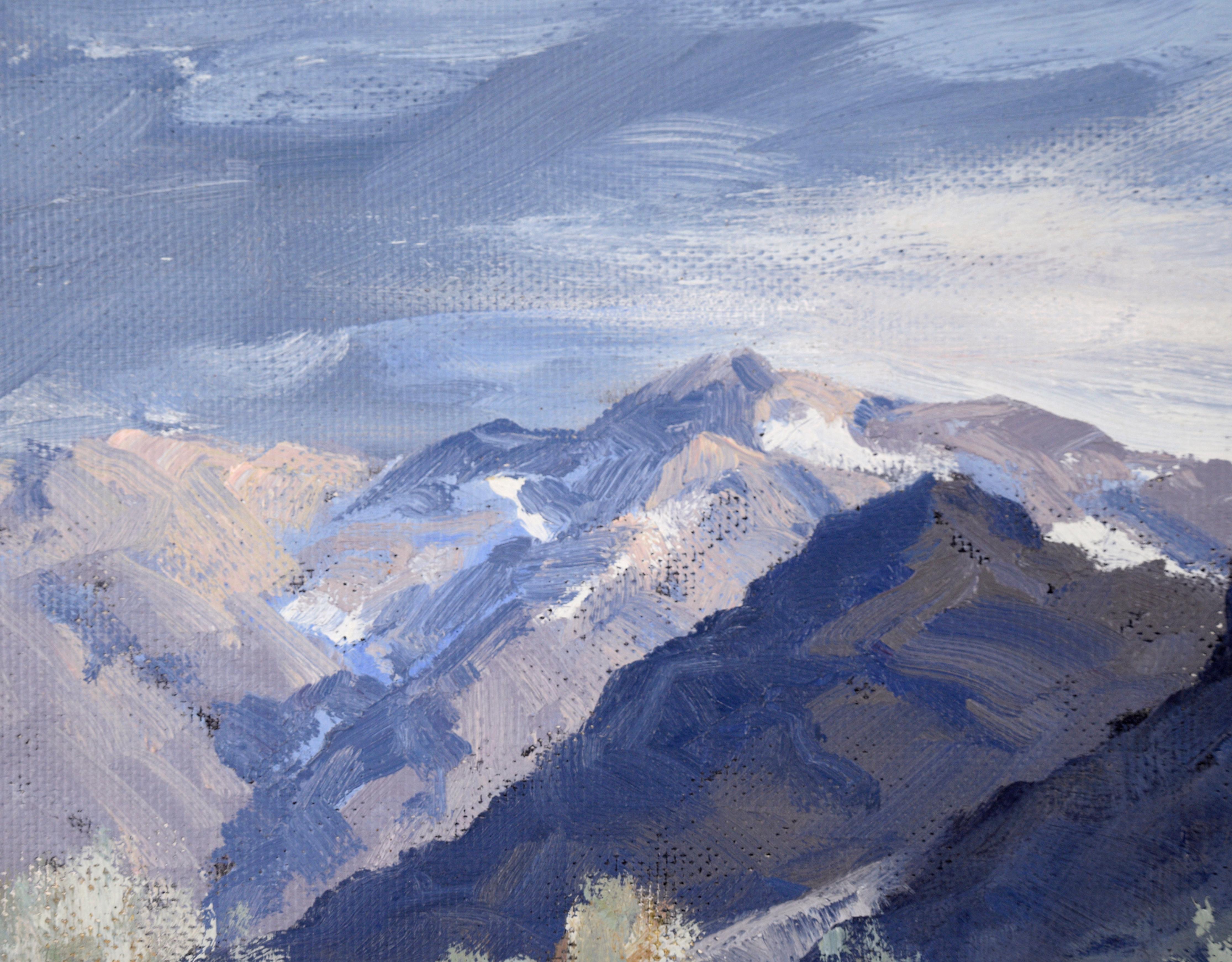 Mary Lee Barnes - "Palm Desert" - Landscape with Smoke Trees by Mary ...