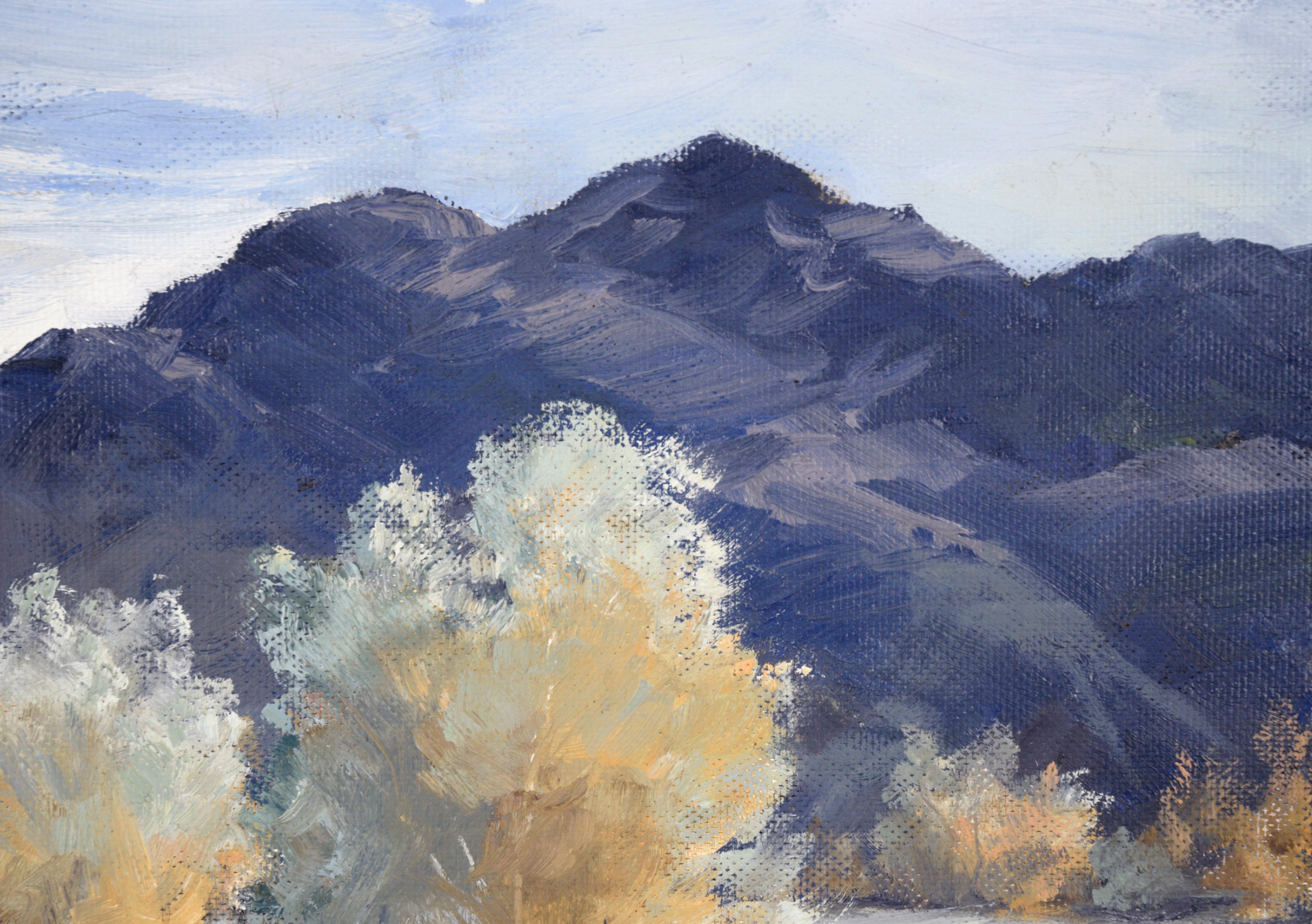 Mary Lee Barnes - "Palm Desert" - Landscape with Smoke Trees by Mary ...