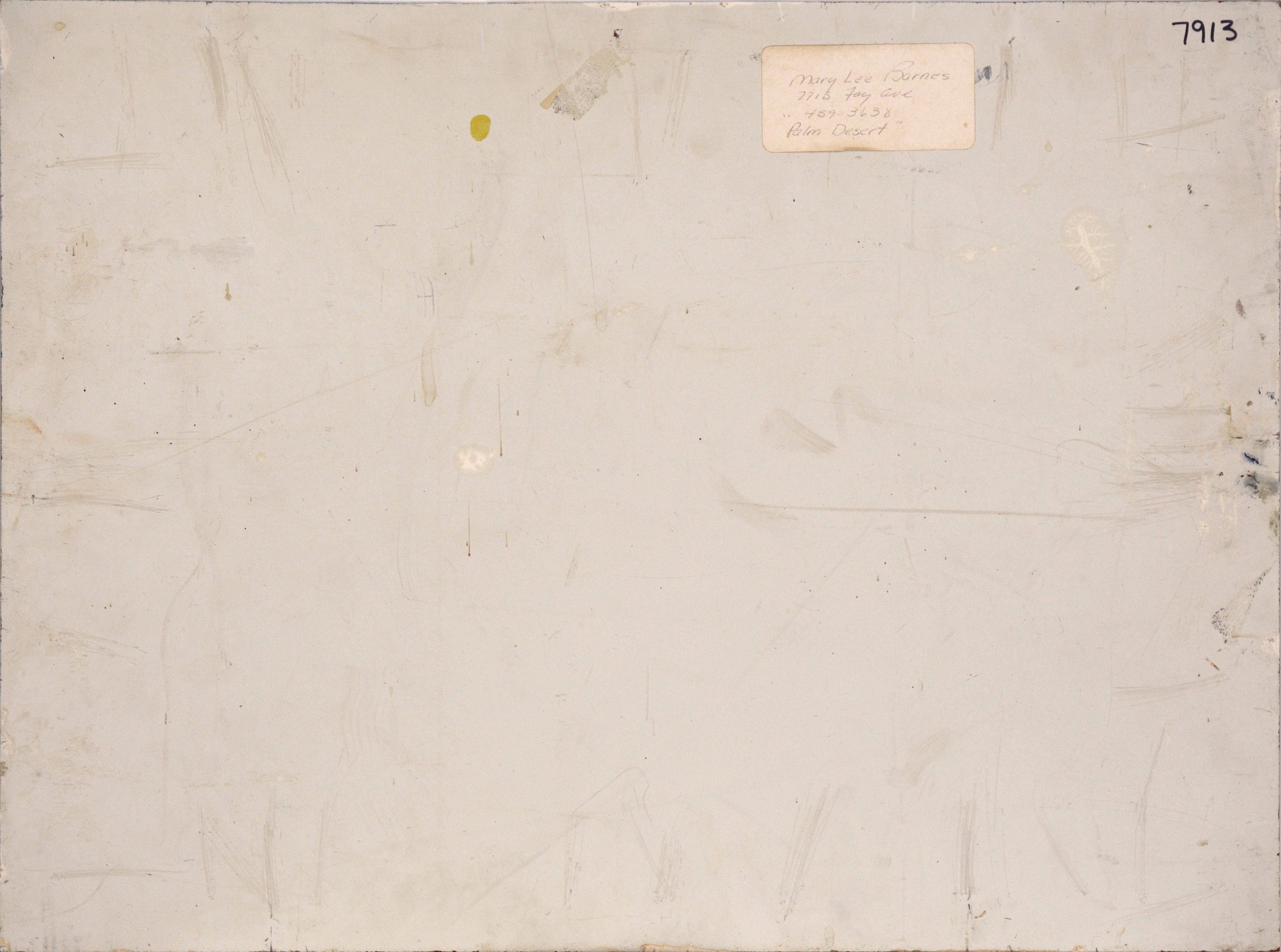 Mary Lee Barnes - "Palm Desert" - Landscape with Smoke Trees by Mary ...