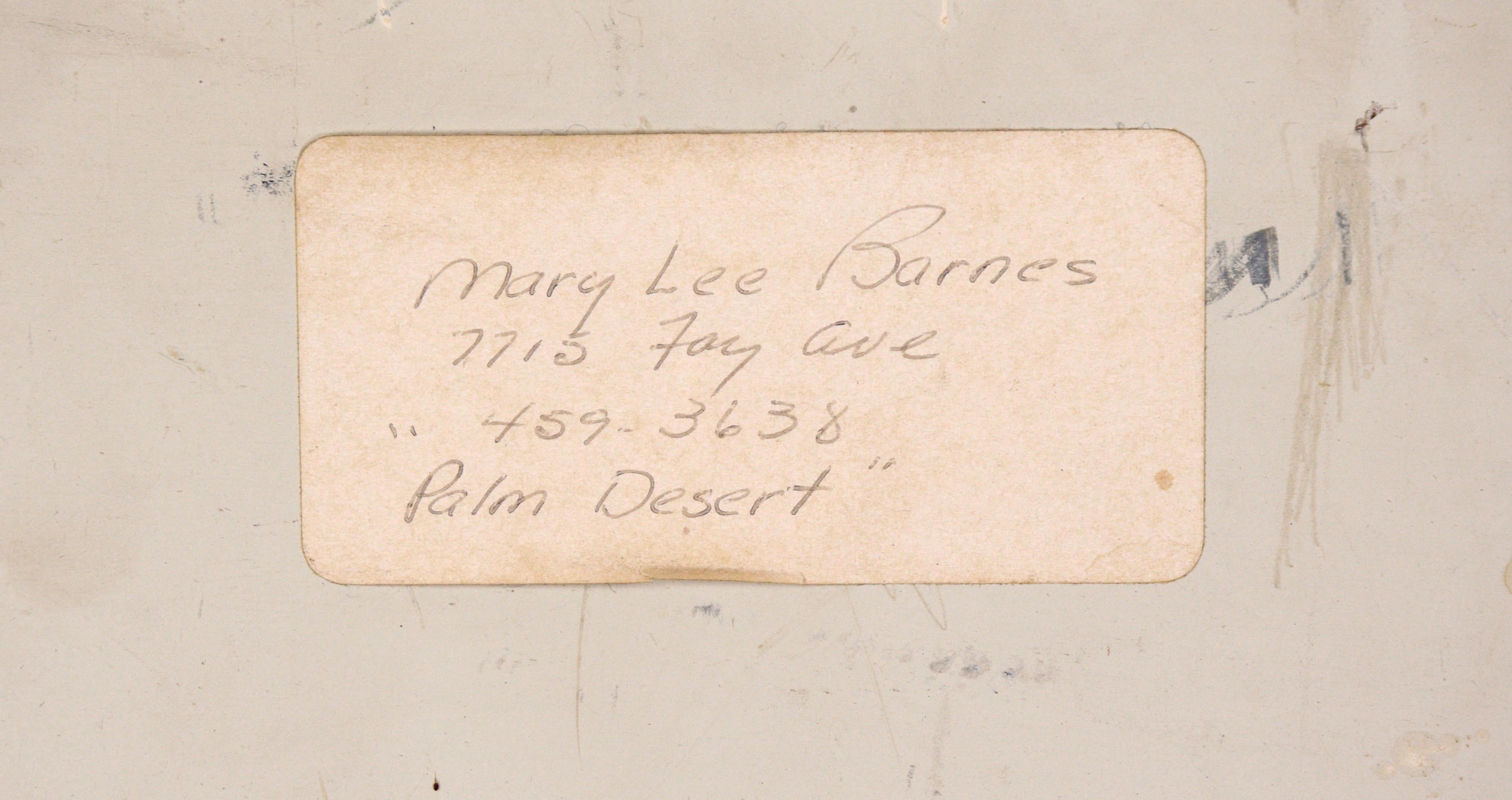 Mary Lee Barnes - "Palm Desert" - Landscape with Smoke Trees by Mary ...