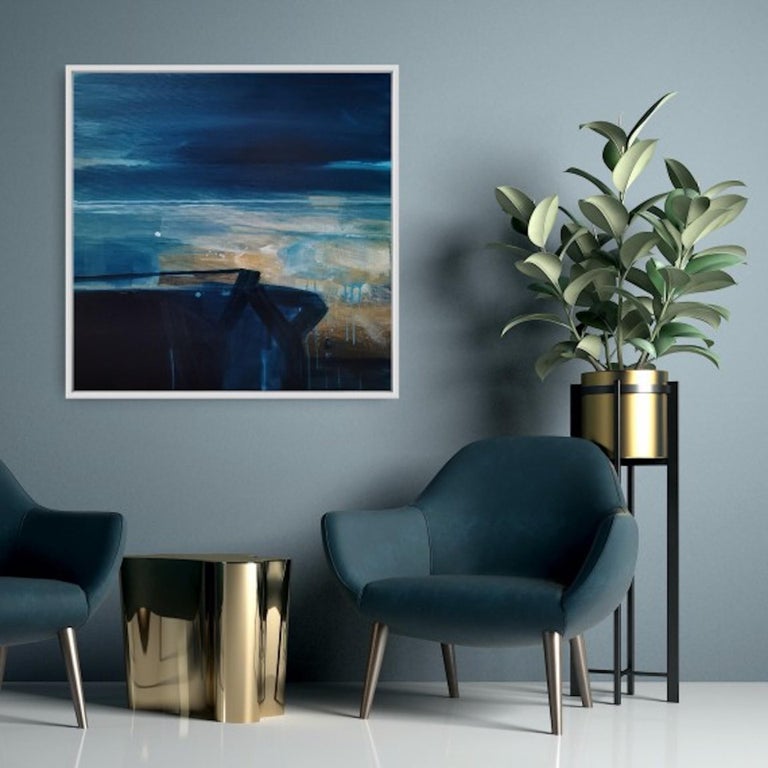 Mary McDonald - Winter's Edge, Mary McDonald, Original Abstract Water ...