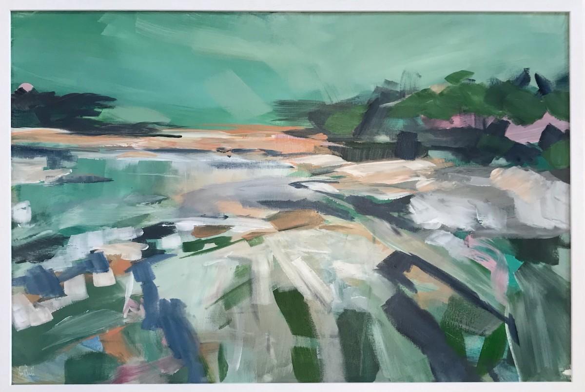 Mary McDonald - Green Sky Loch Fyne, Mary McDondald, Original painting ...