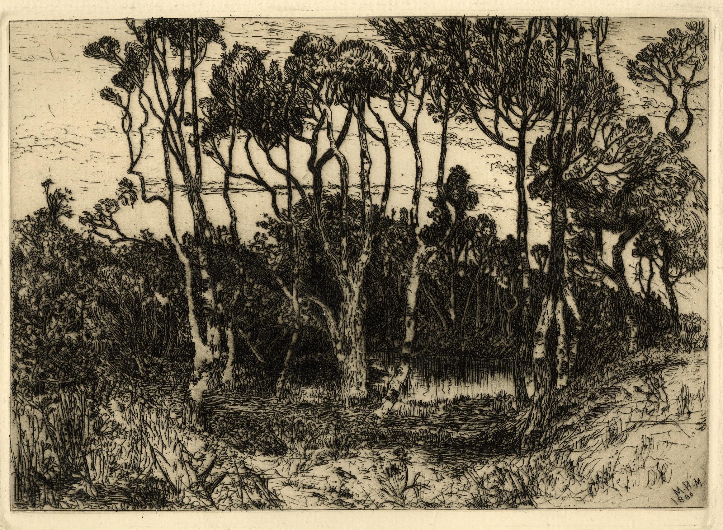 Thomas Moran - Communipaw, NY; January Thaw For Sale at 1stDibs