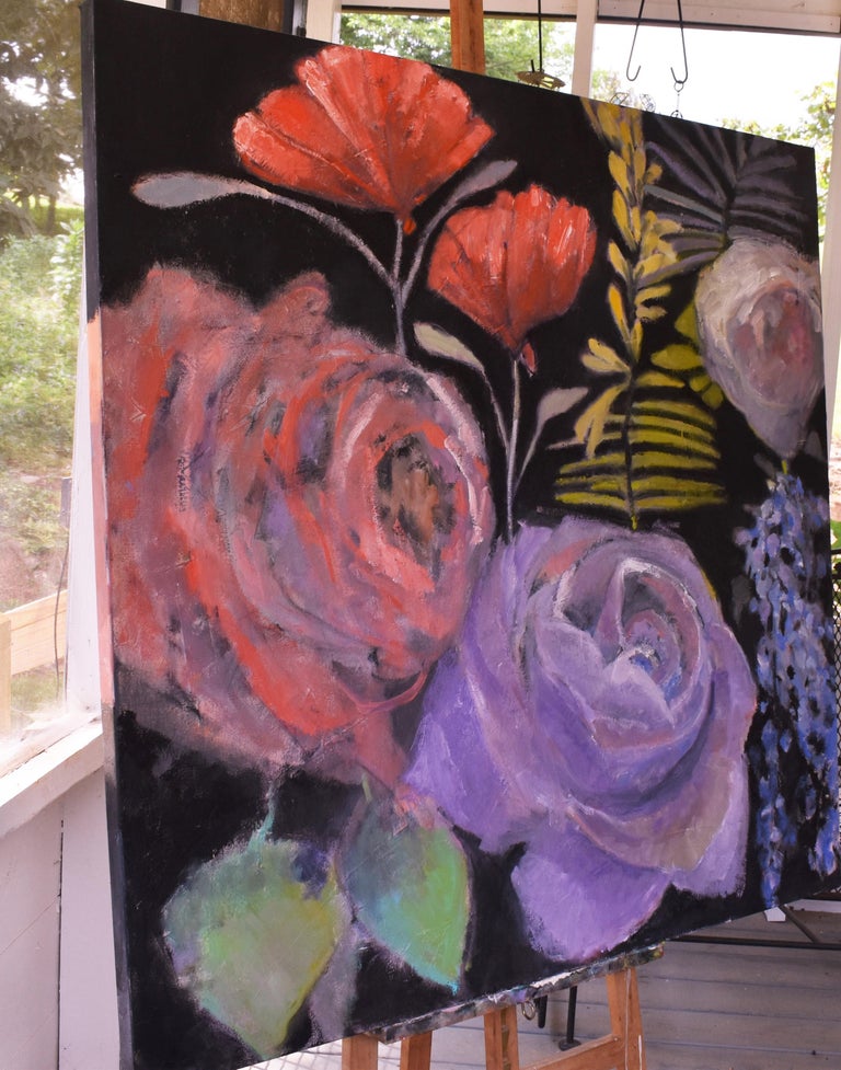 Mary Pratt - Outspoken Floral, Oil Painting For Sale at 1stDibs