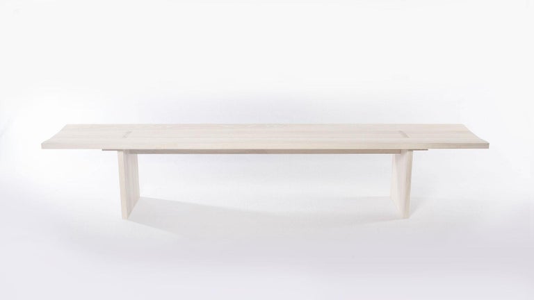 Handcrafted Solid White Ash Himes Bench 60"L by Mary Ratcliffe Studio ...