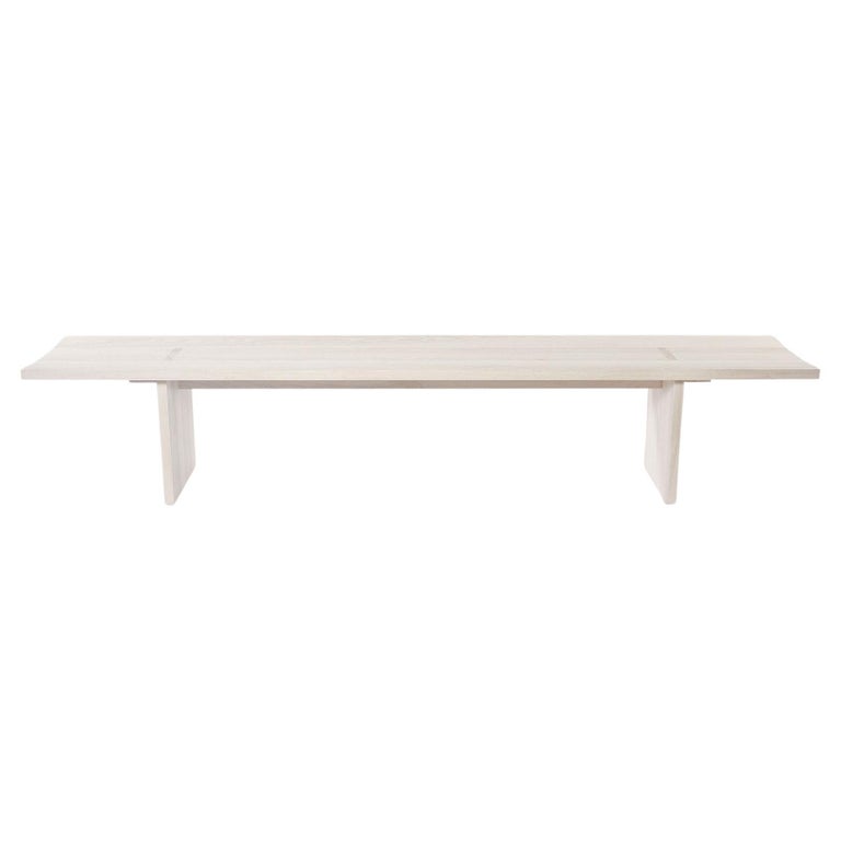 Handcrafted Solid White Ash Himes Bench 60"L by Mary Ratcliffe Studio ...