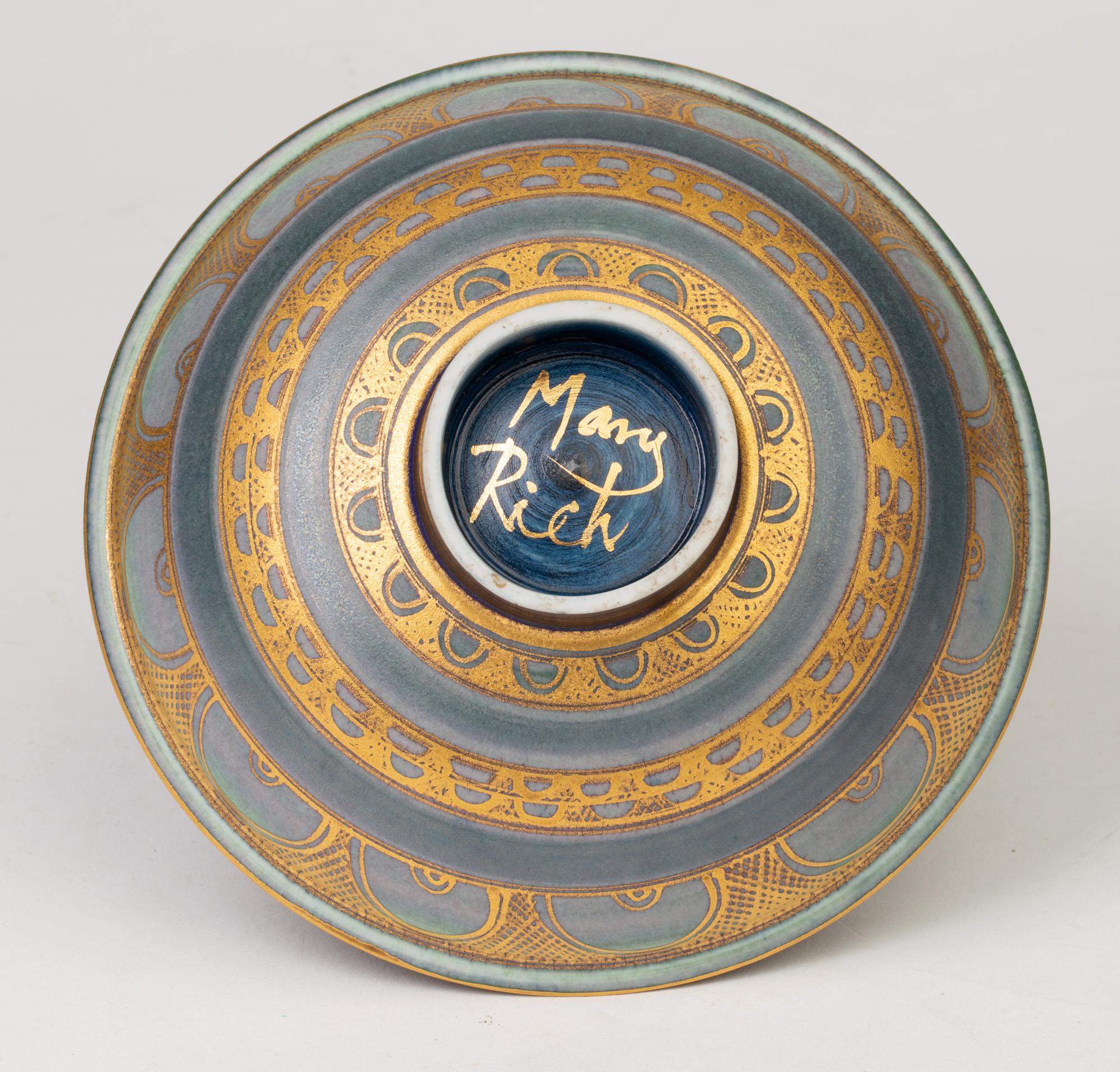 Mary Rich Islamic Influence Gold Lustre Patterned Porcelain Studio ...