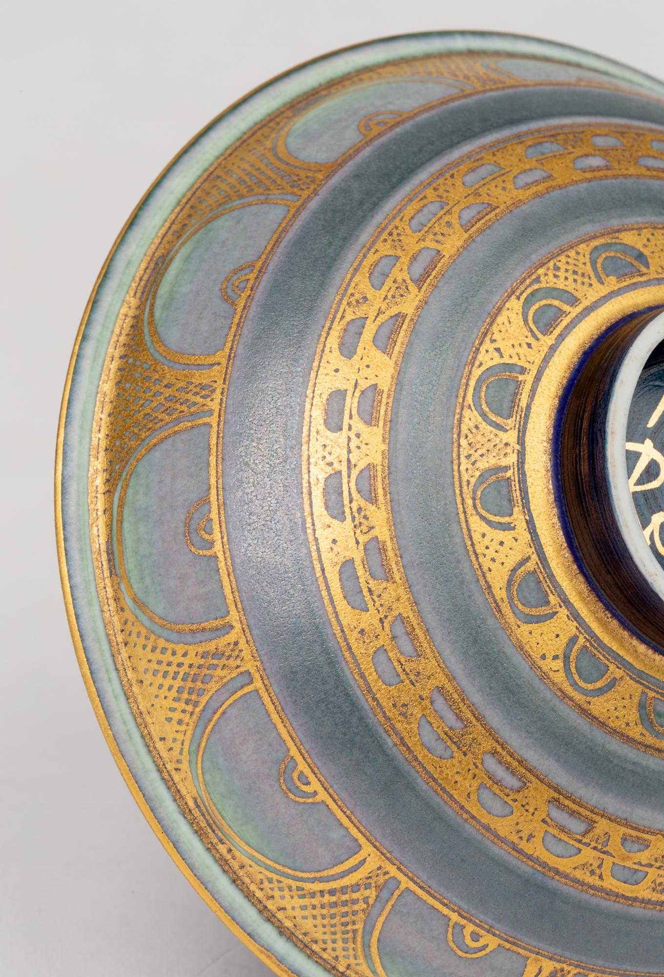 Mary Rich Islamic Influence Gold Lustre Patterned Porcelain Studio ...