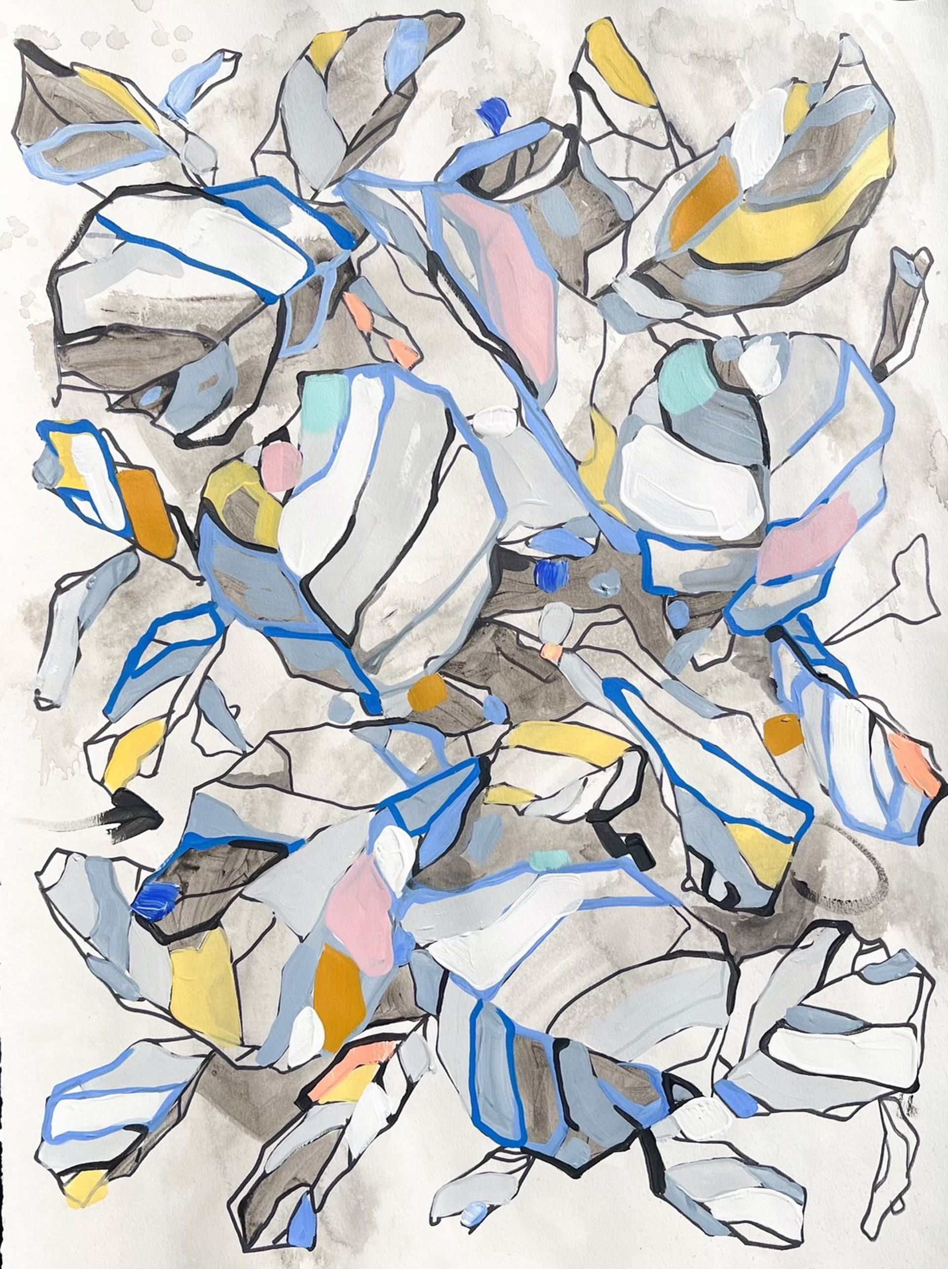 Mary Singleton - Swan Song II, acrylic painting, abstract, nature ...